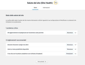 Come monitorare lo stato di salute del tuo sito WordPress: Site Health
